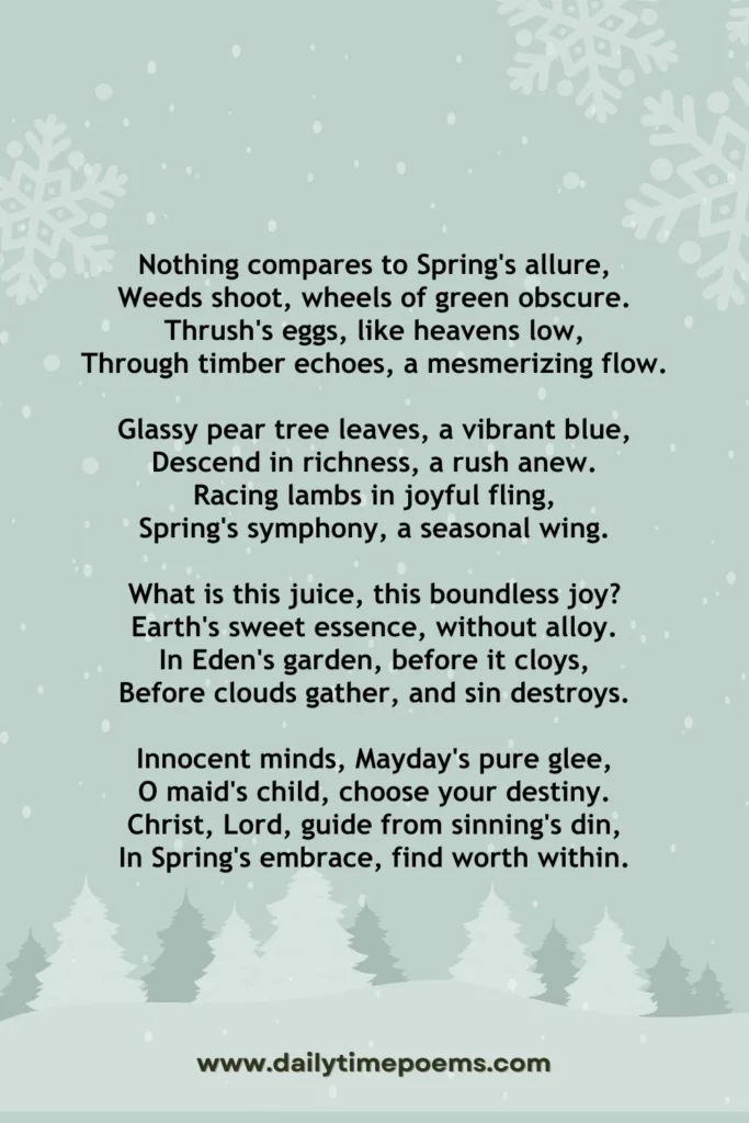 Famous Spring Poems - 15 Poems about Springtime and Maytime