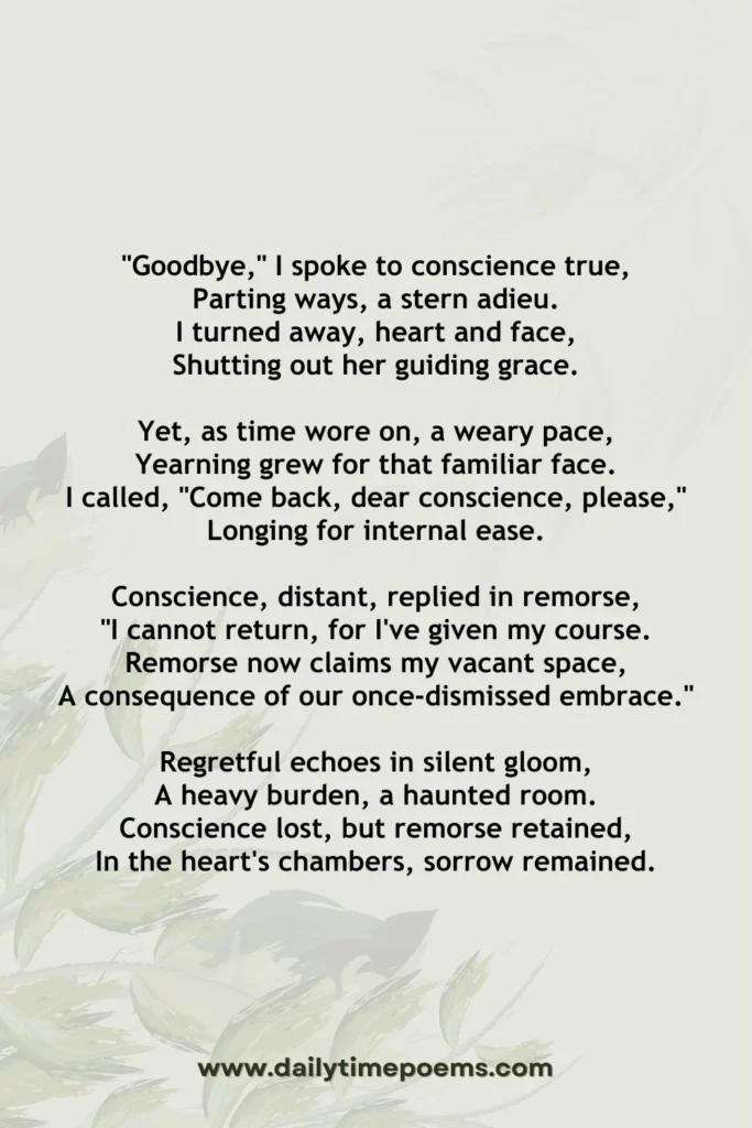 Regret Poetry - 20 Poems about Guilt and Deep Remorse