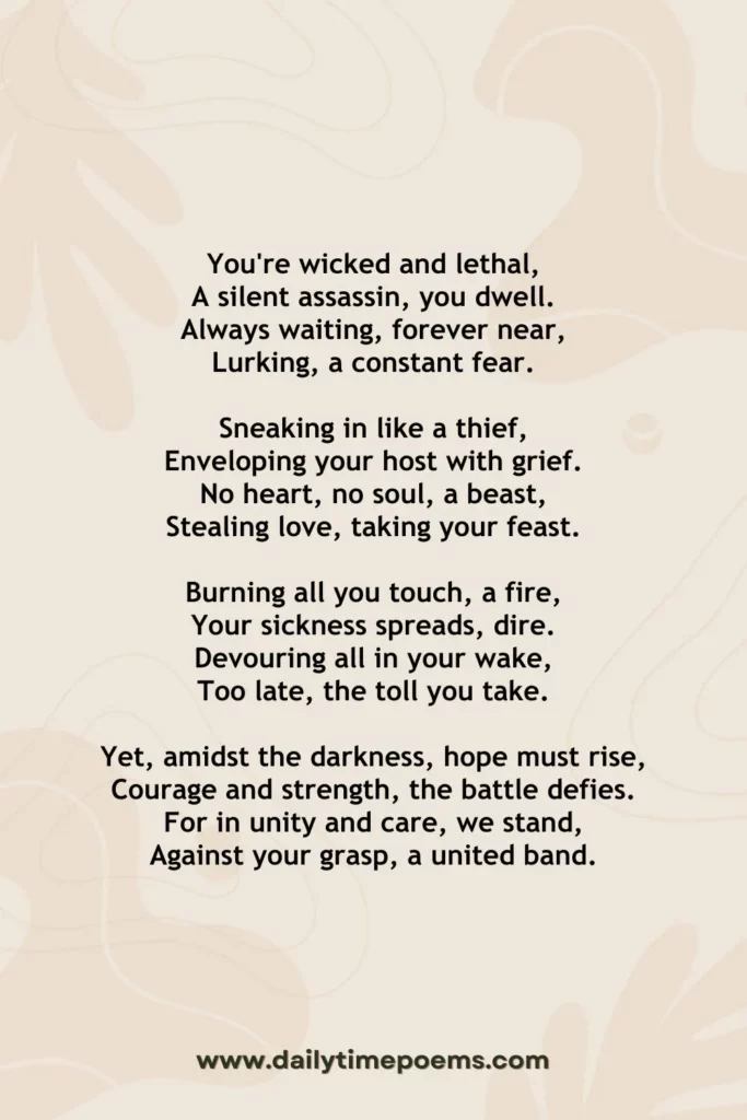 Famous Cancer Poems - 10 Poems to Express the Pain of Falling Sick