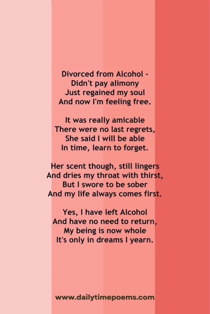 Poetry About Alcohol - 10 Poems That Will Help Your Rehabilitation