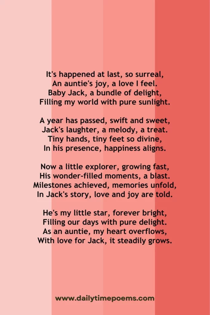Poems for a Nephew - 10 Poems from Family Members with Love