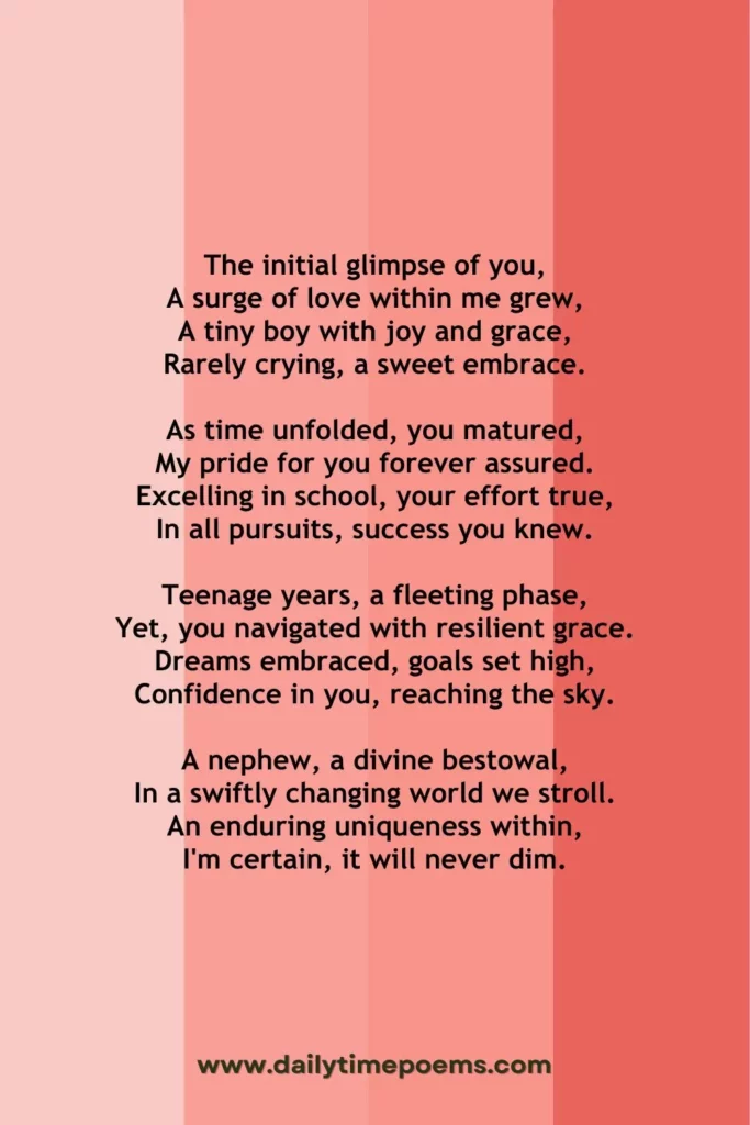 Poems for a Nephew - 10 Poems from Family Members with Love