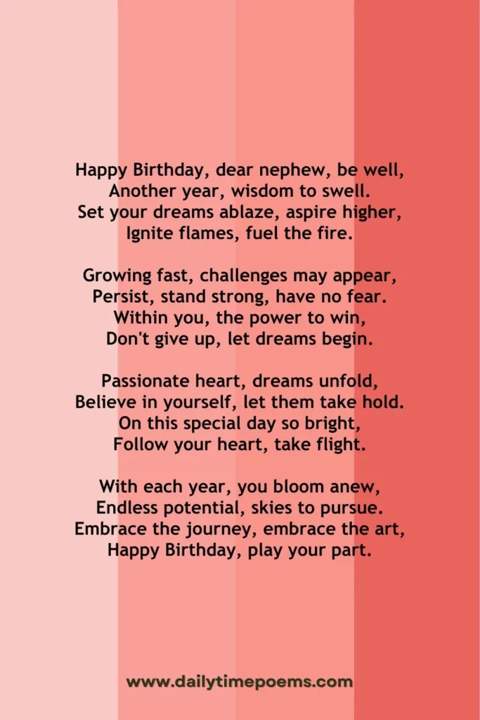 Poems for a Nephew - 10 Poems from Family Members with Love